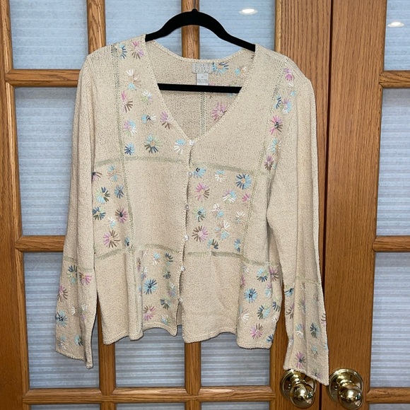 Sigrid Olsen | Sweaters | Nwot Sigrid Olsen Xl Silk Blend Cardigan ...
